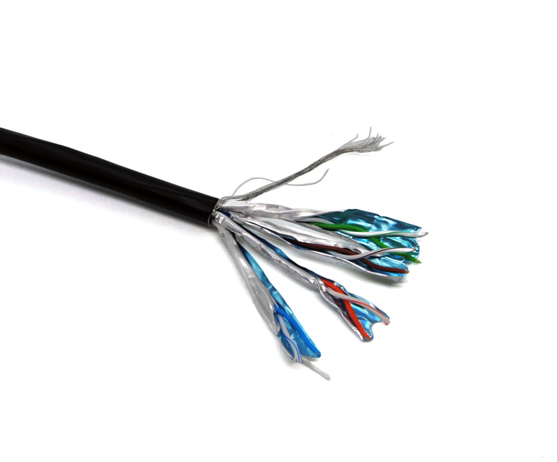 Beek Bc-500-Sf7-Od Cat7 S/Ftp Awg23 Saf Bakır Pe Dış Mekan Kablosu 500 ...