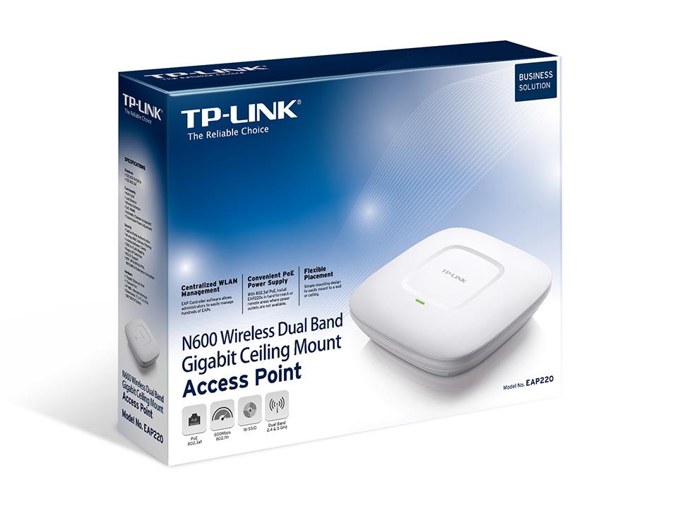 TP-Link Eap220 N600 Tavan Tipi Dual Band Wireless Gigabit Access Point