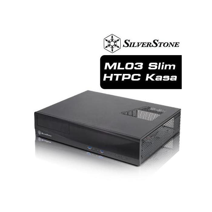 SilverStone Milo Serisi ML03 HTPC Siyah Kasa